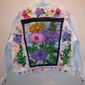 Jackets & Coats | Custom Hand Painted Jean Graffiti Denim Jacket | Poshmark